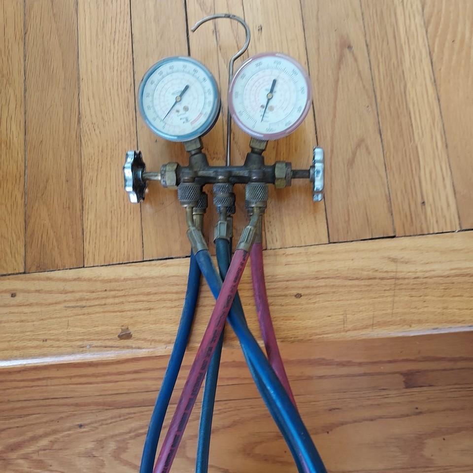 Uniweld HVAC Test Charging Manifold Gauges R12 R22 R502 | eBay