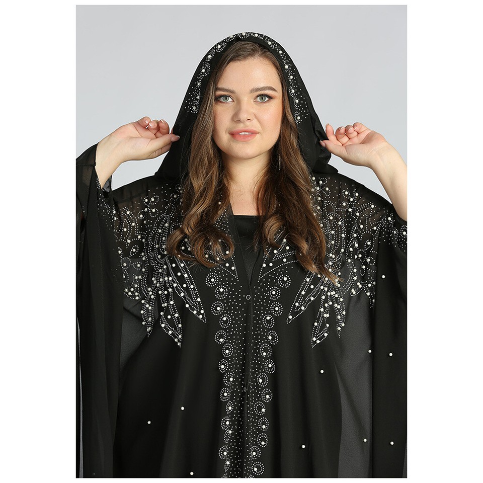 Farasha Abaya Kimono Women Long Maxi Dress Kaftan Hooded Dress Ramadan ...