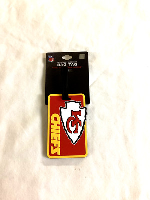 NFL Official Kansas City Chiefs Luggage Tag Travel Bag ID Golf Tag ...