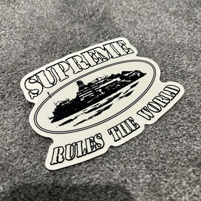 Supreme Corteiz Rules The World Sticker BLACK ⭐️ IN HAND | eBay