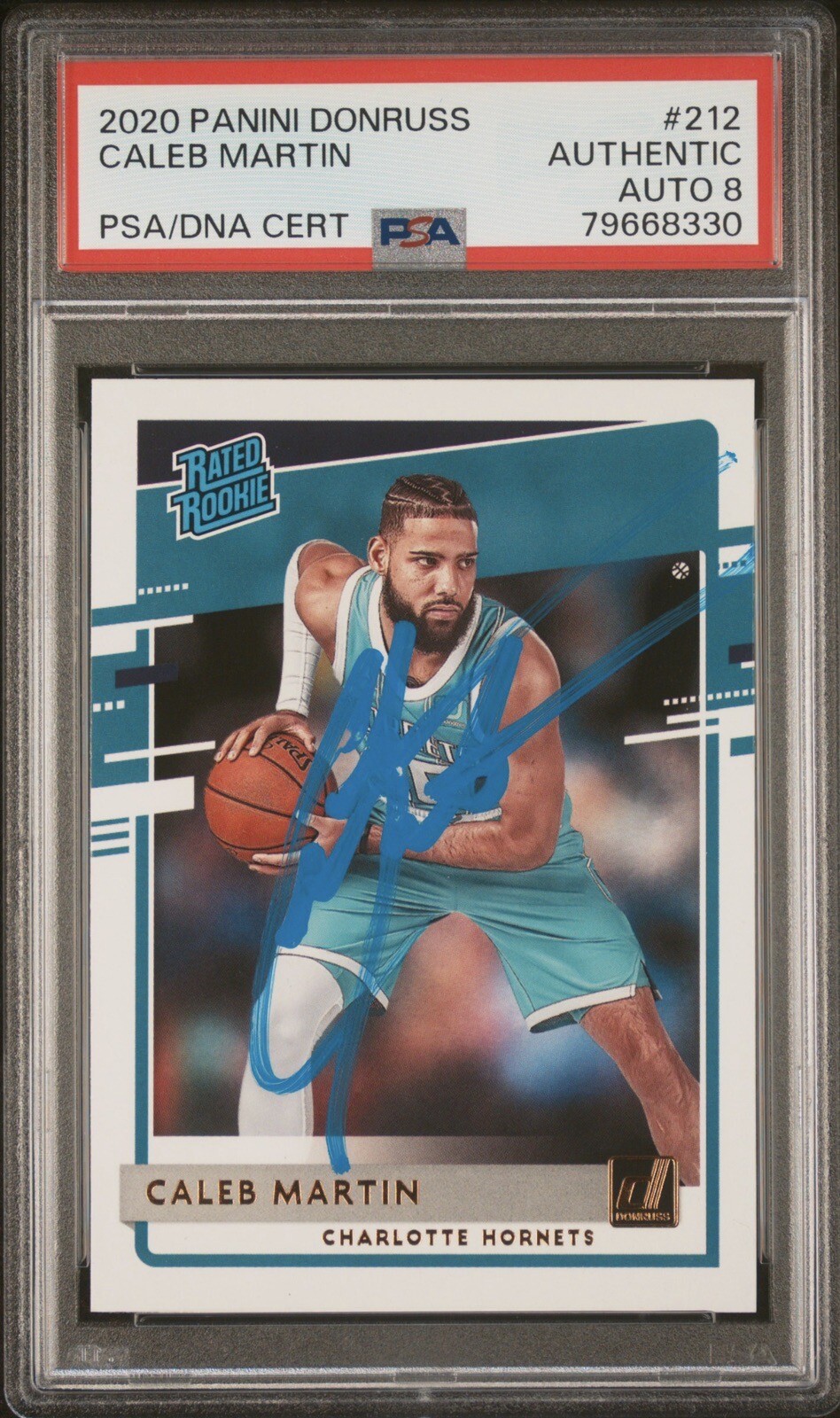 2020 Caleb Martin Donruss 212 Cobalt Blue Hard Signed Auto Rookie RC ...