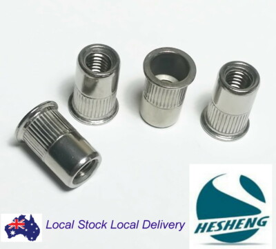 Qty 50 M10 Nutserts Stainless Thin Sheet Countersunk Nutsert Rivet Nut ...
