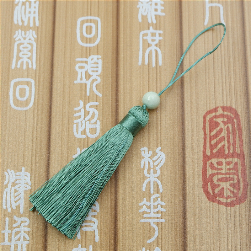 8cm Jade Bead Tassel Trim Craft Jewelry Making DIY Pendant 28 Colors ...