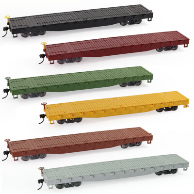 Evemodel Trains 1 Unit HO Gauge 52' Flat Car 1:87 52ft Container ...