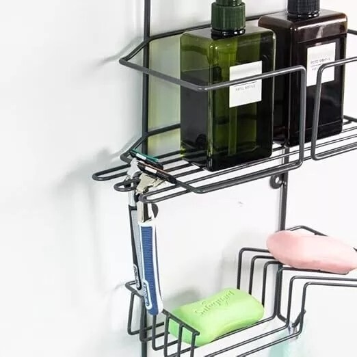 Hanging Over Door Screen Shower Caddy Bathroom Storage Rack Tidy Modern ...
