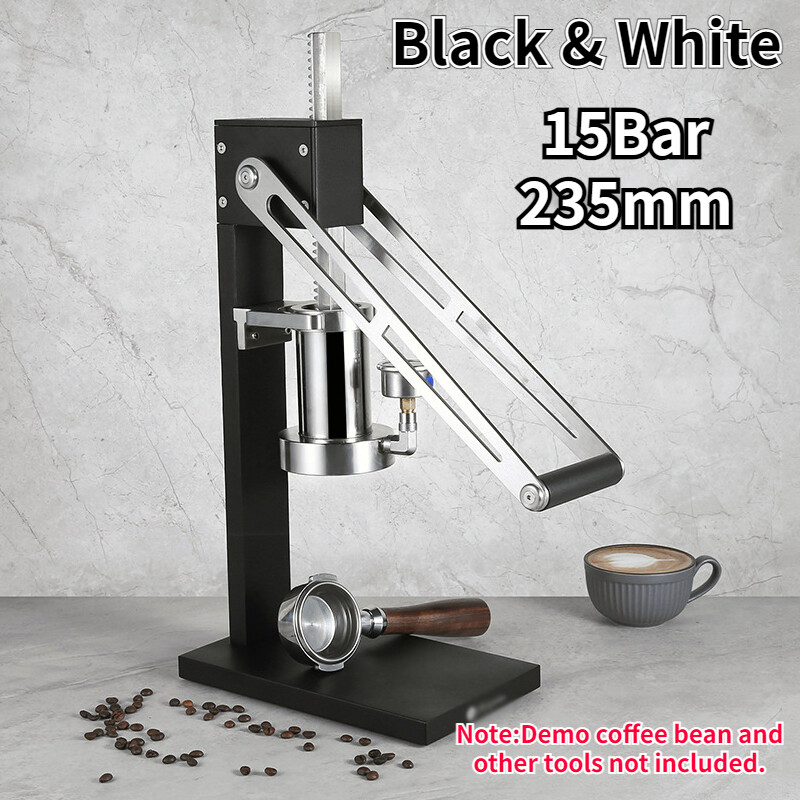 15 Bar Hand Press Espresso Coffee Maker Manual Push Type Machine ...