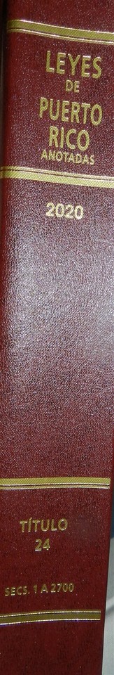 Leyes De Puerto Rico 2020 Titulo 24! Never Used! Salud Y Sanidad Sec | eBay