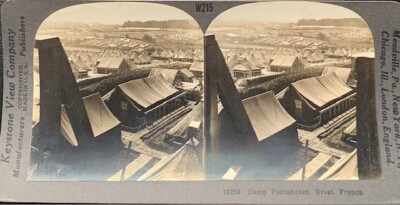 CAMP PONTANEZEN IN BREST FRANCE WW1 KEYSTONE STEREOVIEW W215 #2 | eBay