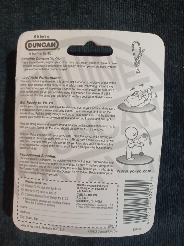 Duncan ProFly Yo-Yo, Green Fly, 3295PY, 2002, NIB, NOS, Vintage, Yo Yo ...