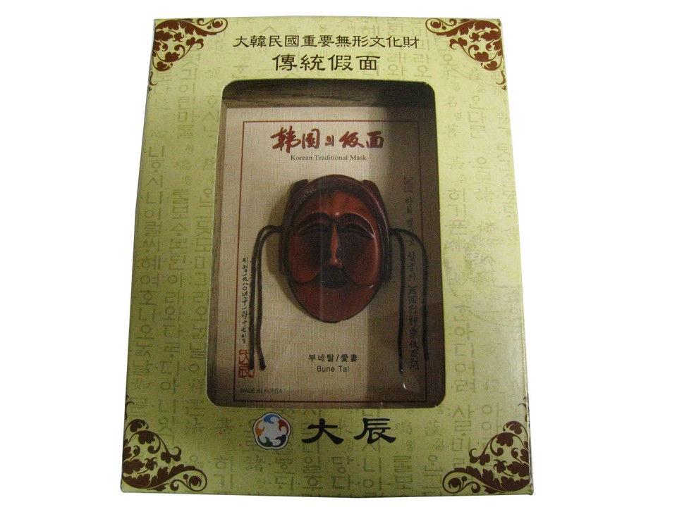 [Souvenir] Korean Traditional Mask Frame- Bune Tal (Three-dimensional ...