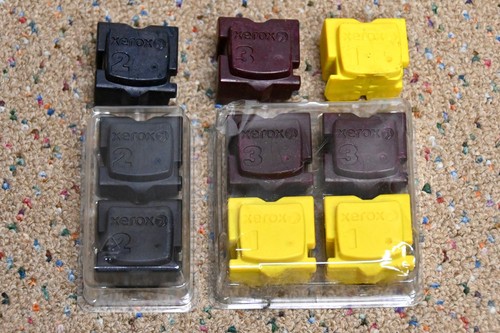 9 - Xerox Solid Ink Qubes (or Blocks) for Xerox ColorQube 8570 and 8580 ...