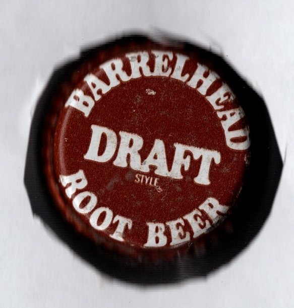 Barrelhead Root Beer Paper Label With Cap Soda Bottle 10oz. 1983 Witham ...