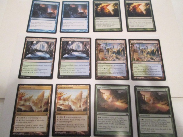 MTG Cards set Blue / Green mix with dual land cards and rares! | eBay