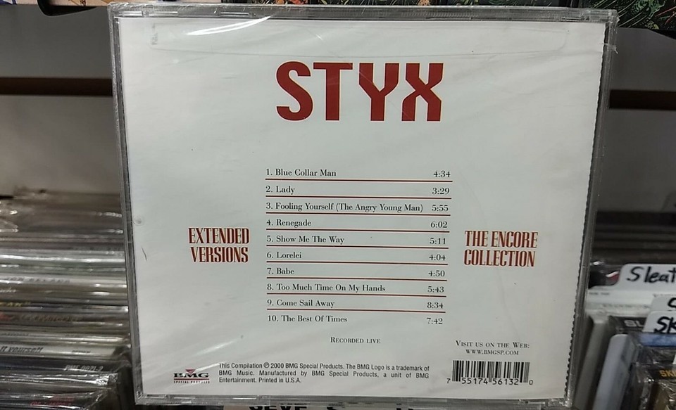 Styx - Extended Versions (CD, Feb-2000, BMG Special Products) - FREE ...