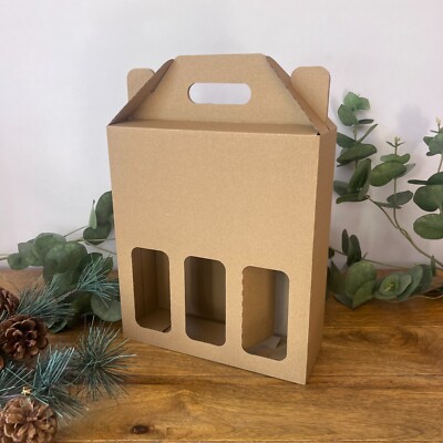 Beer Bottle Packaging Boxes 330ml Gift Box Christmas Eco Friendly KRAFT ...