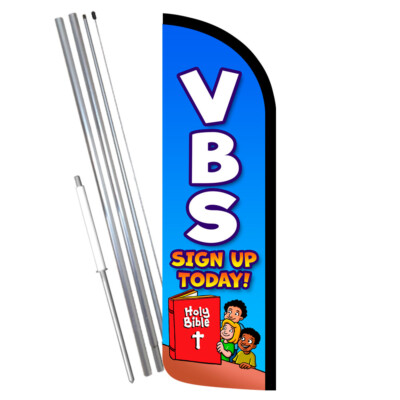 VBS - Vacation Bible School Premium Windless Feather Flag Bundle ...