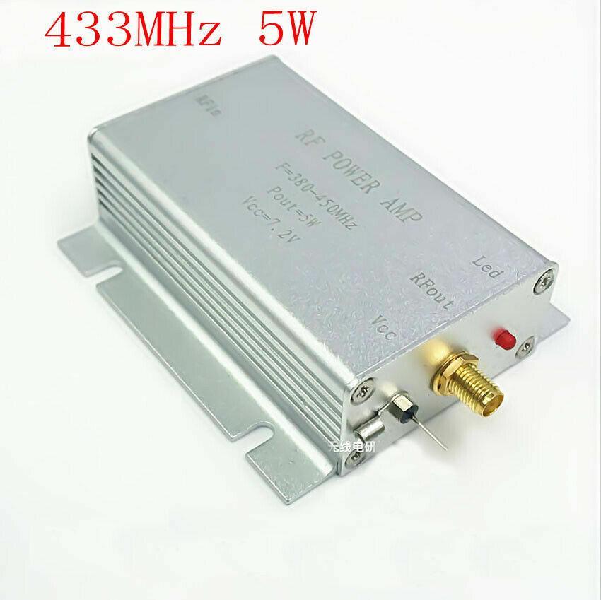 433MHz RF Power Amplifier 433MHZ 5W 7.2V For 380 - 450MHz Wireless ...