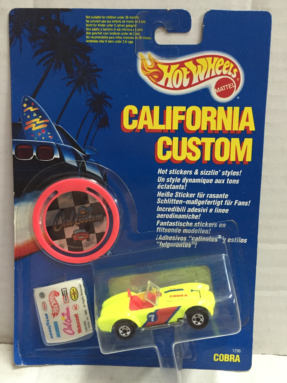 Mattel Hot Wheels California Custom COBRA MOC, 1990 | eBay