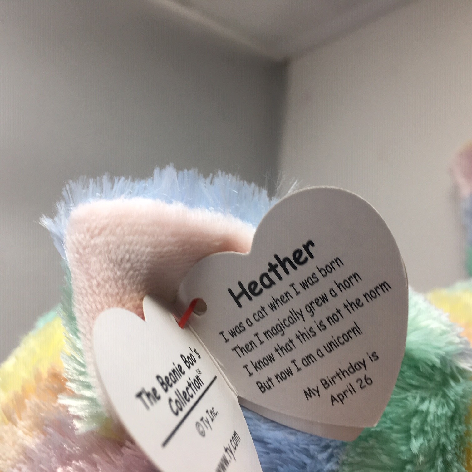 Ty Beanie Boos HEATHER the Unicorn Cat (Medium Size 9 Inch) Stuffed ...