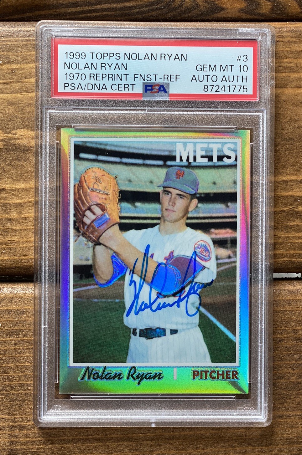 1970 Nolan Ryan Auto 1999 Topps Finest PSA/DNA 10 POP 1 Amazing Card! 🔥 ...