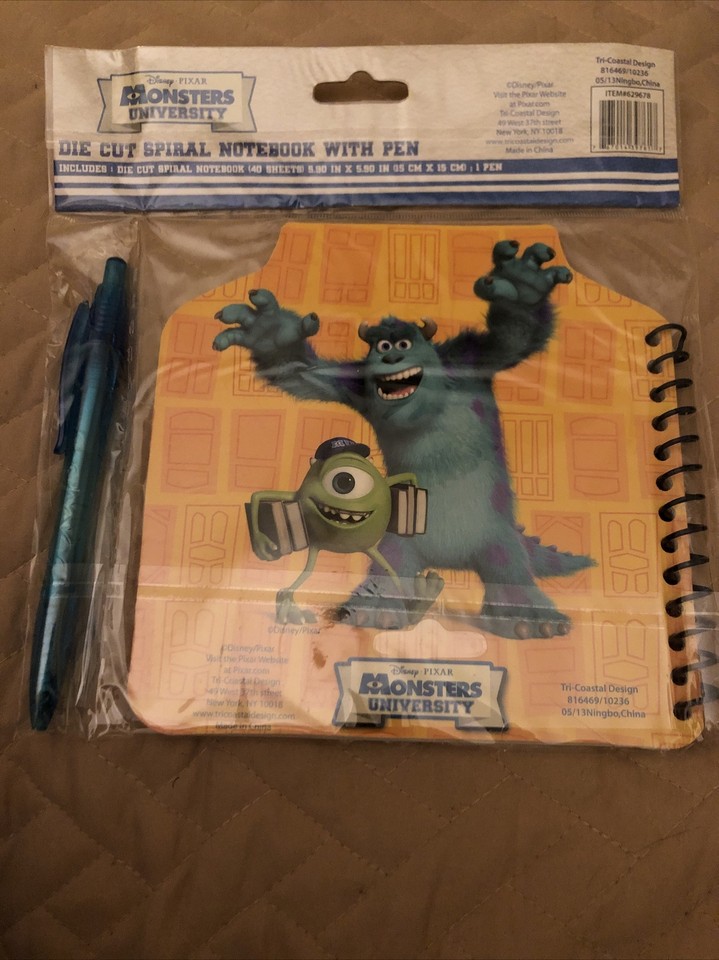 Disney Pixar Monsters University Notebook And Pen Set - New | eBay