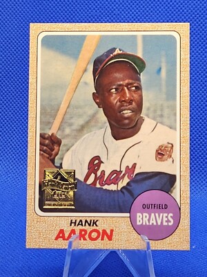 1999 Topps Hank Aaron Commemorative Reprint (1968) #15 Braves HOF | eBay