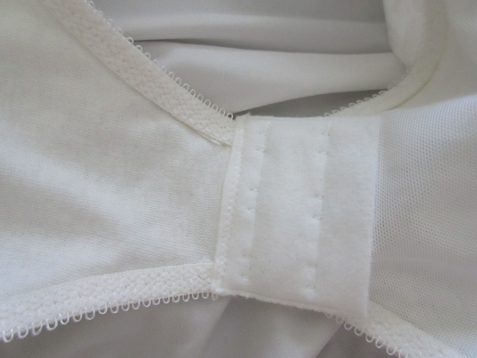 BALI DOUBLE SUPPORT ALL IN ONE WHITE GLOSSY BRIDAL BODY suit SHAPER sz ...