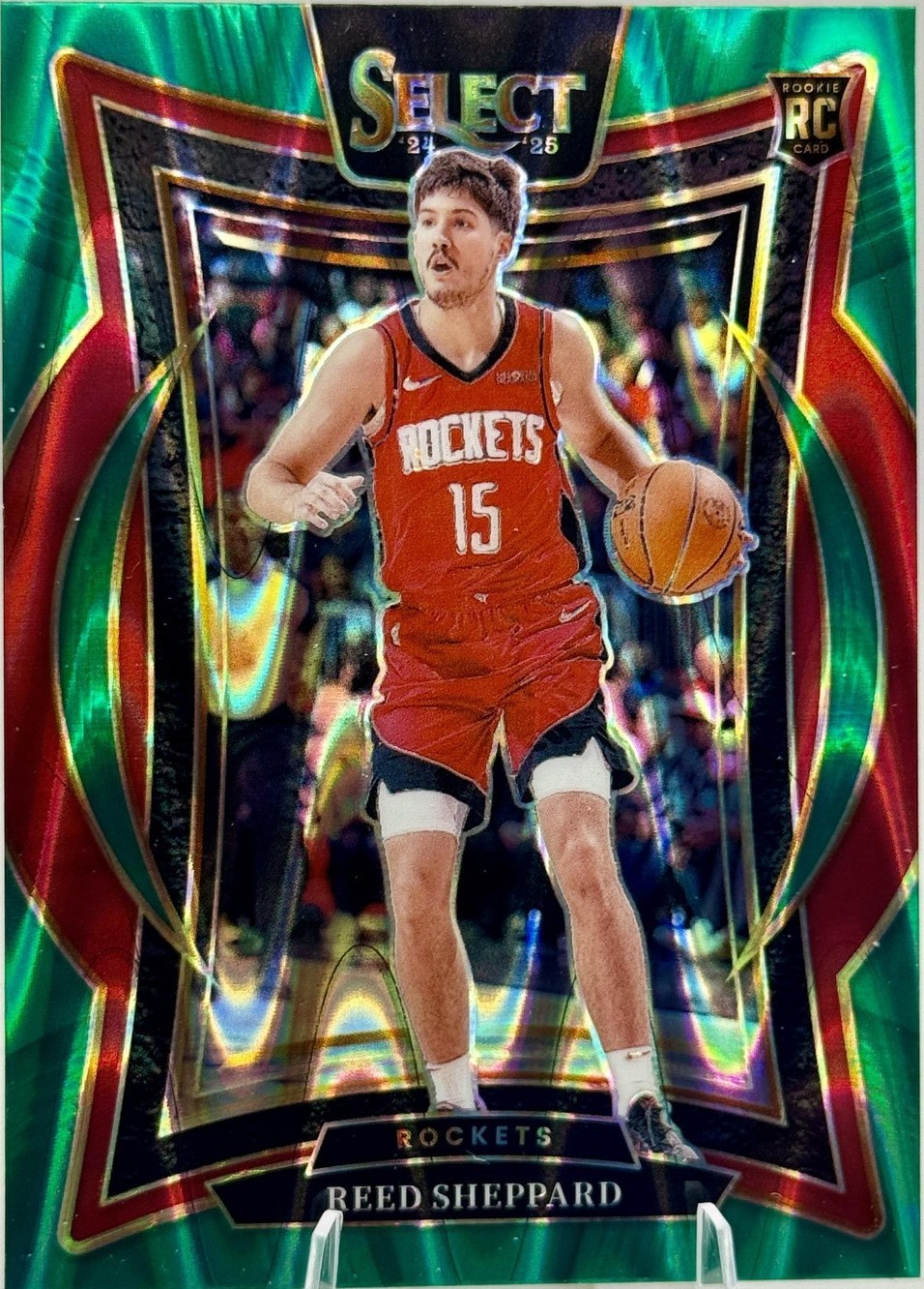 2024-25 Panini Select - Concourse Reed Sheppard #68 Green Tectonic ...