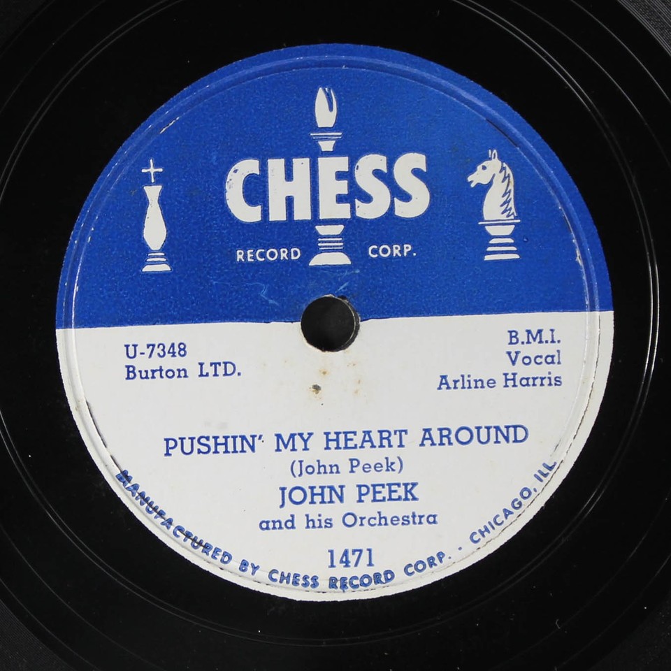 JOHN PEEK: long tall papa / pushin' my heart around CHESS Single 78 RPM ...