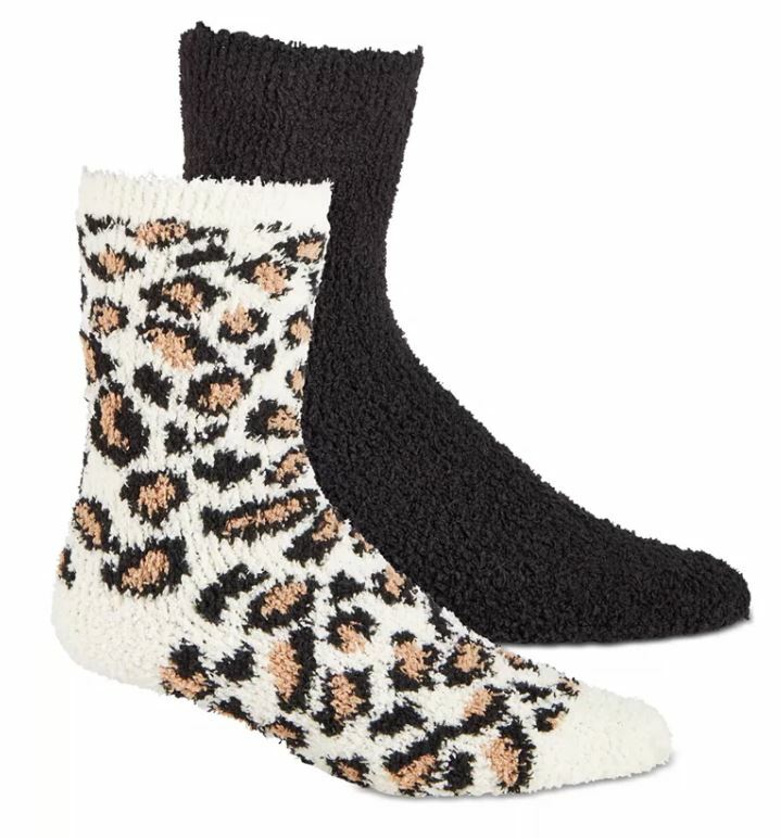 Jenni Women's 2-Pk Super Soft Cozy Fuzzy Socks size:9-11 ~ Choose Color ...