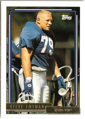 1991 Topps Update STEVE EMTMAN RC Gold!!! UW Colts | eBay