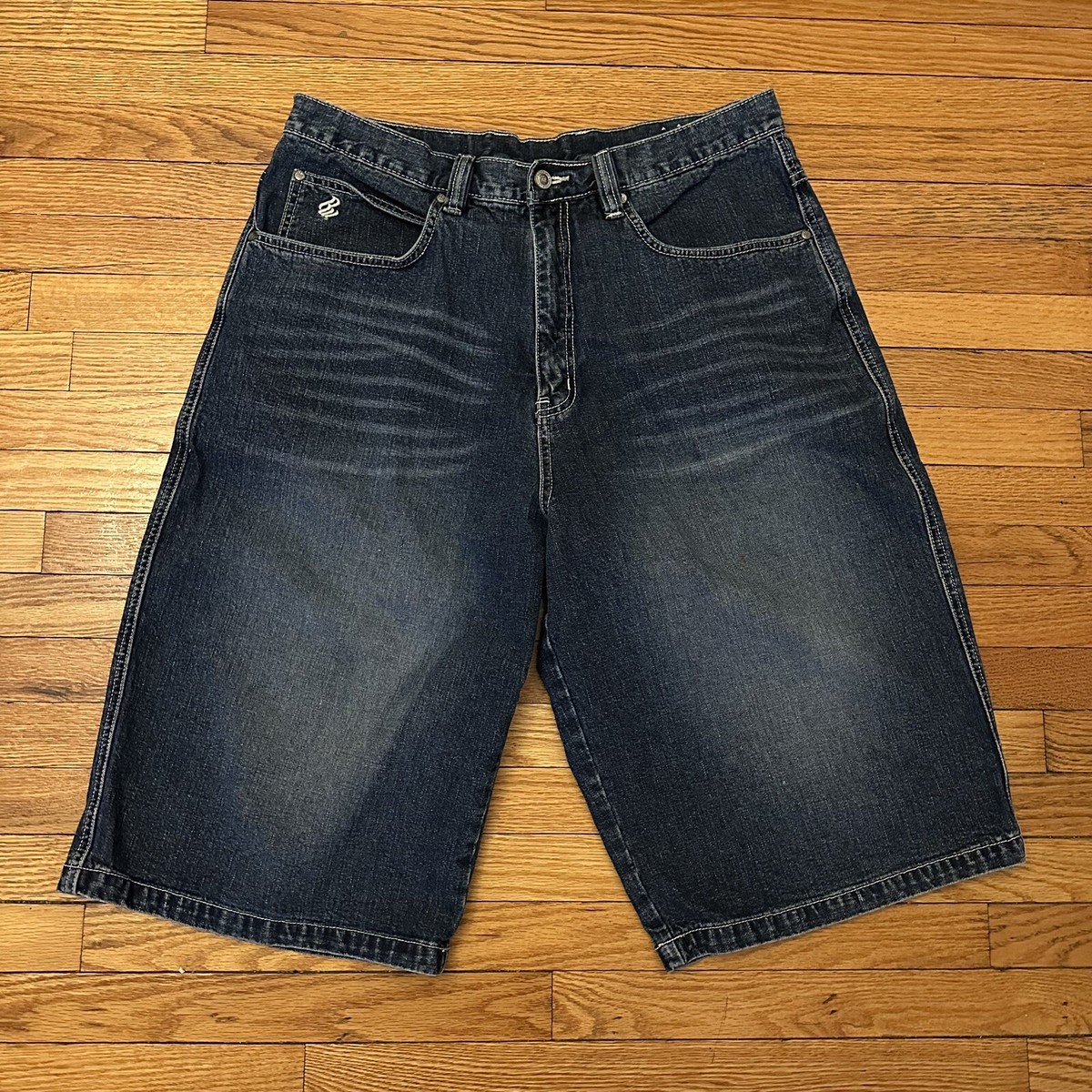 Vintage Y2K Rocawear Blue Denim Shorts Jorts Size 36 Men Jay Vintage Y2K Rocawear Blue Denim Shorts Jorts Size 36 Men Jay