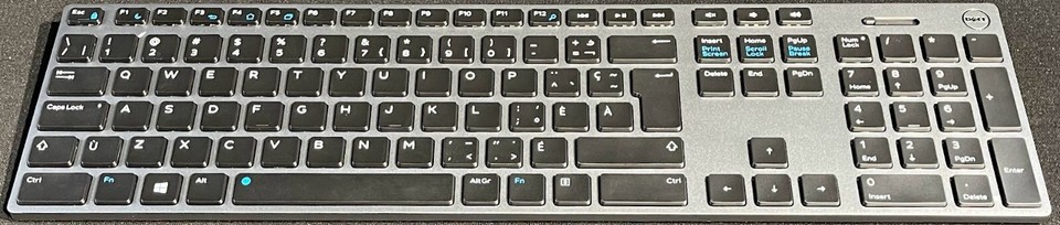 New Dell WK717 Wireless Keyboard w/ USB Receiver / Int'l - French ...