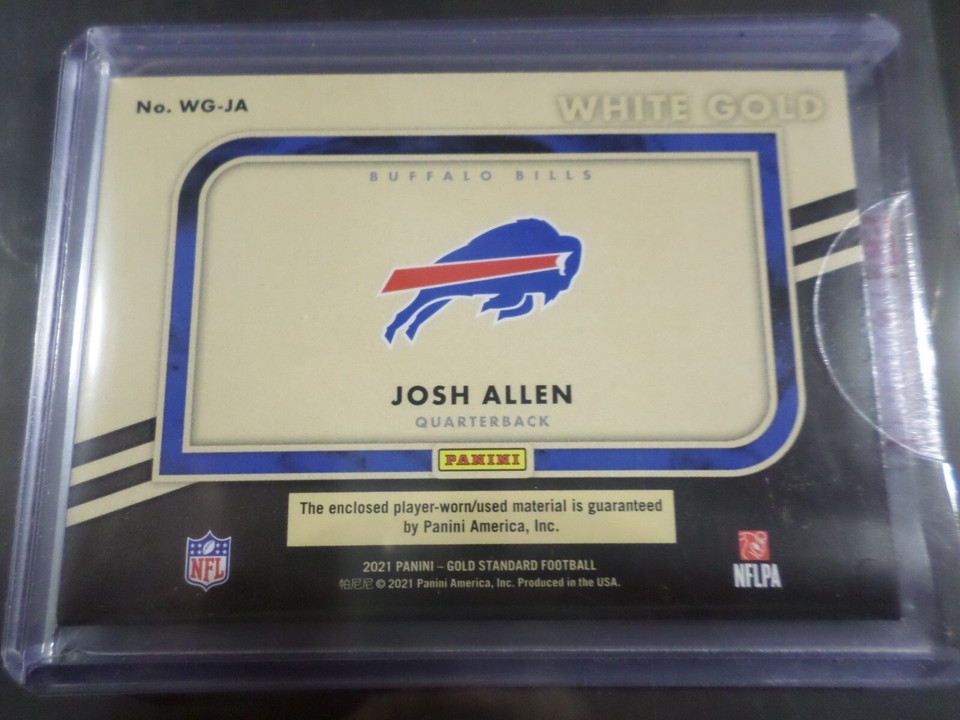 JOSH ALLEN 2021 GOLD STANDARD WHILT GOLD 43/199. SEALED REDEMPTION 114 ...