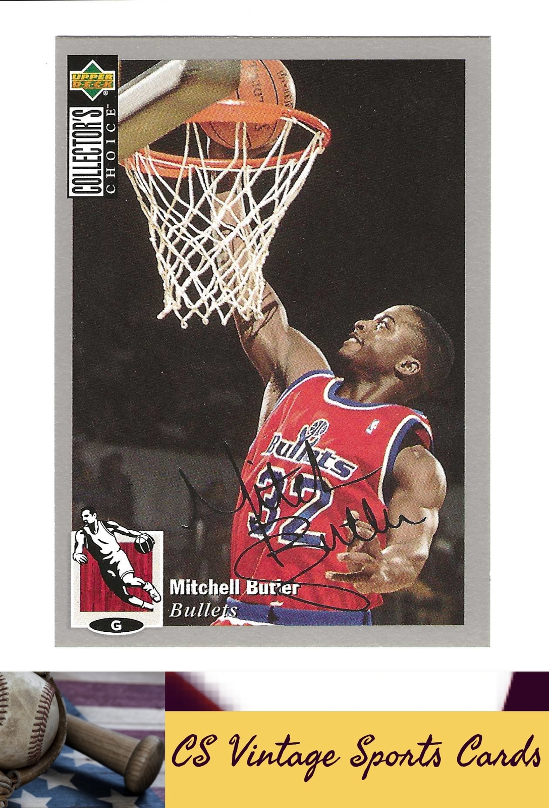 1994-95 Collector's Choice #332 Mitchell Butler Silver Signature | eBay