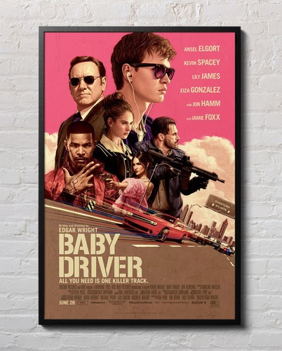 Baby Driver 2017 Movie Poster 24"x36" Glossy Unframed 17023 | eBay