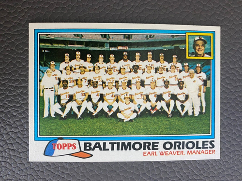 1981 TOPPS BALTIMORE ORIOLES Team Checklist Baseball Card #661 | eBay