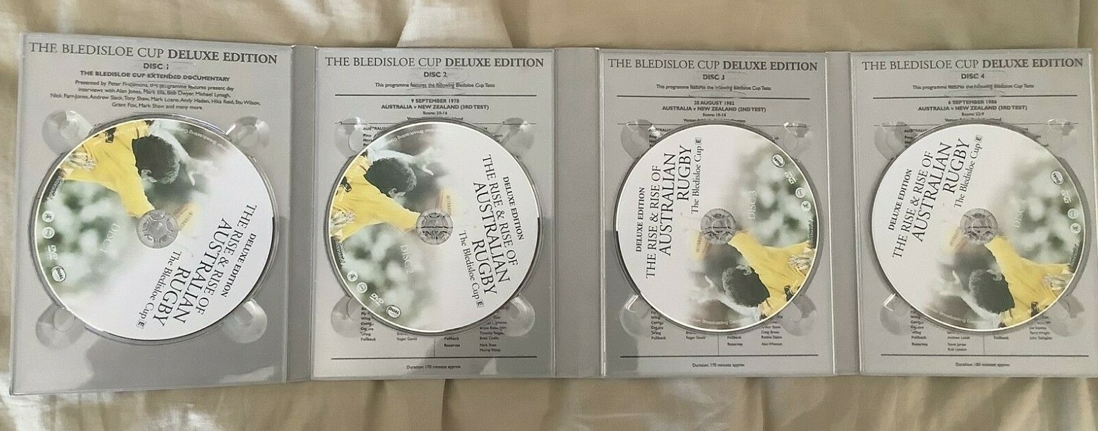 THE RISE & RISE OF AUSTRALIAN RUGBY The Bledisloe Cup 4xDVD As New/VGC ...