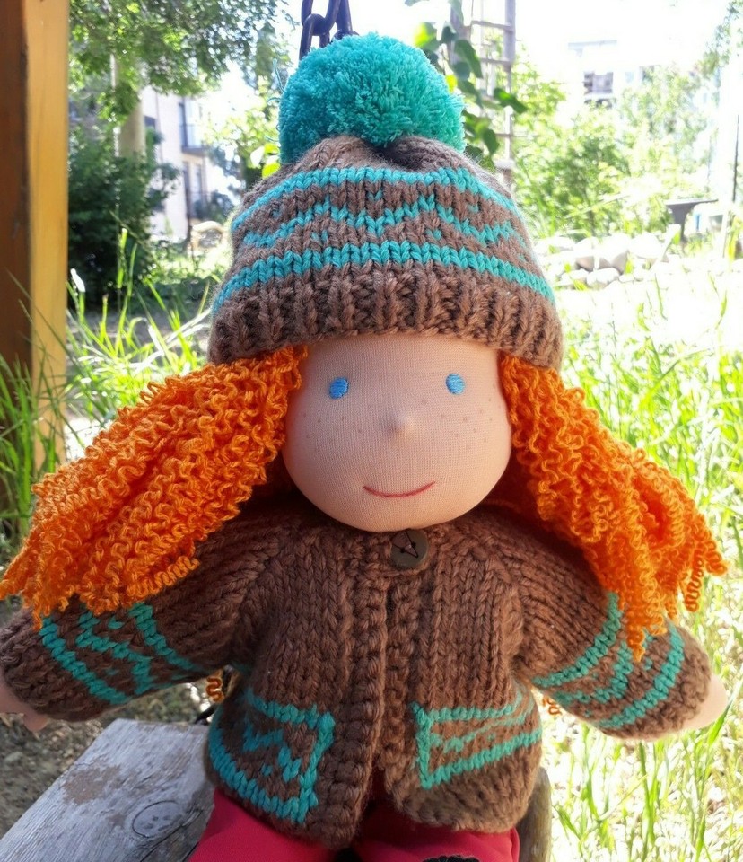 Waldorf doll 17 inch, Rag doll, Handmade toys, Gift for kids | eBay