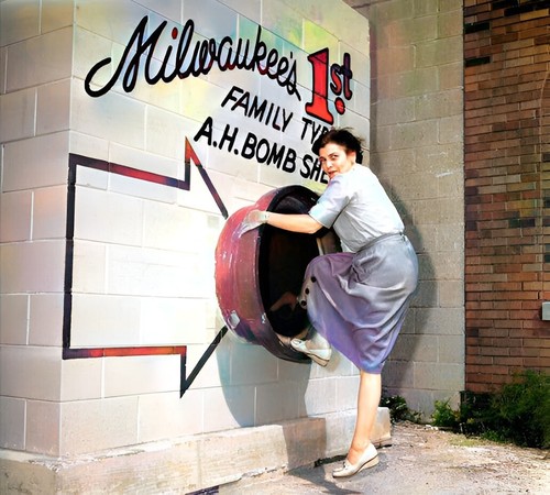 1st Milwaukee bomb shelter cold war fridge locker | eBay