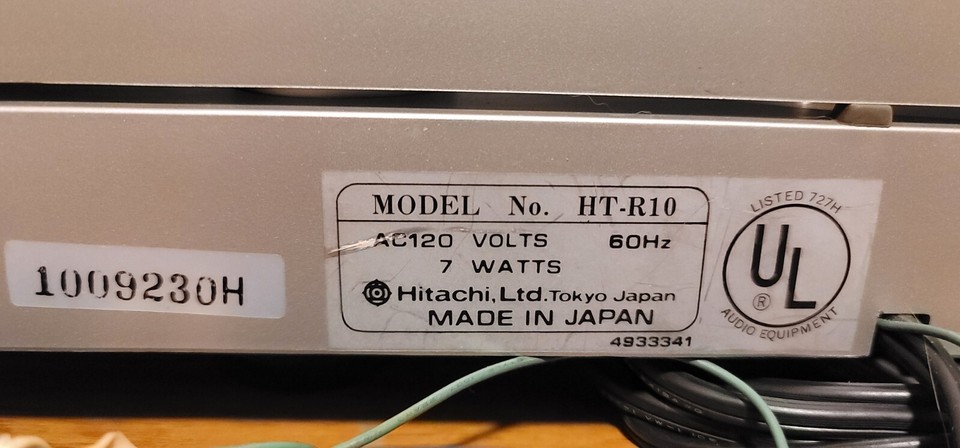 !! Hitachi HT-R10 Fully Automatic Turntable Rare Vintage HTF !! | eBay
