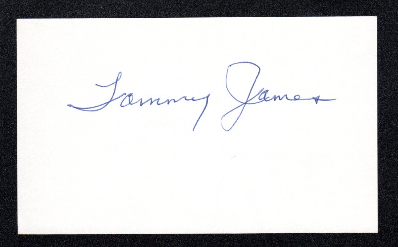 Tommy James Signed Autograph Index Card Cleveland Browns Ohio State ...