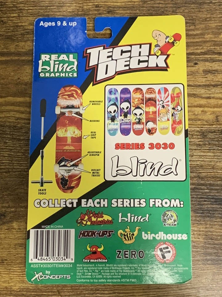RARE Tech Deck Blind Vintage Atom Bomb Sealed 1999 X Concepts TM | eBay