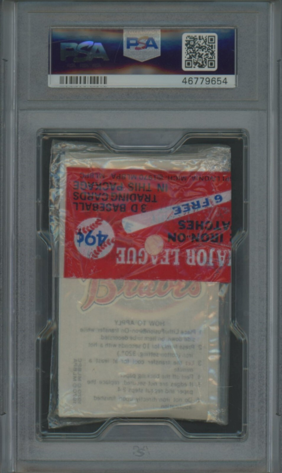 1970 Kellogg's Baseball Sealed/Unopened "Cello" Pack ** PSA 8 ** Low ...