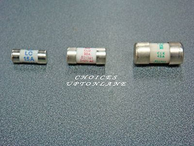 CED CONSUMER UNIT/FUSE BOARD 240V AC BS1361 CERTIFIED FUSES IN VARIOUS ...