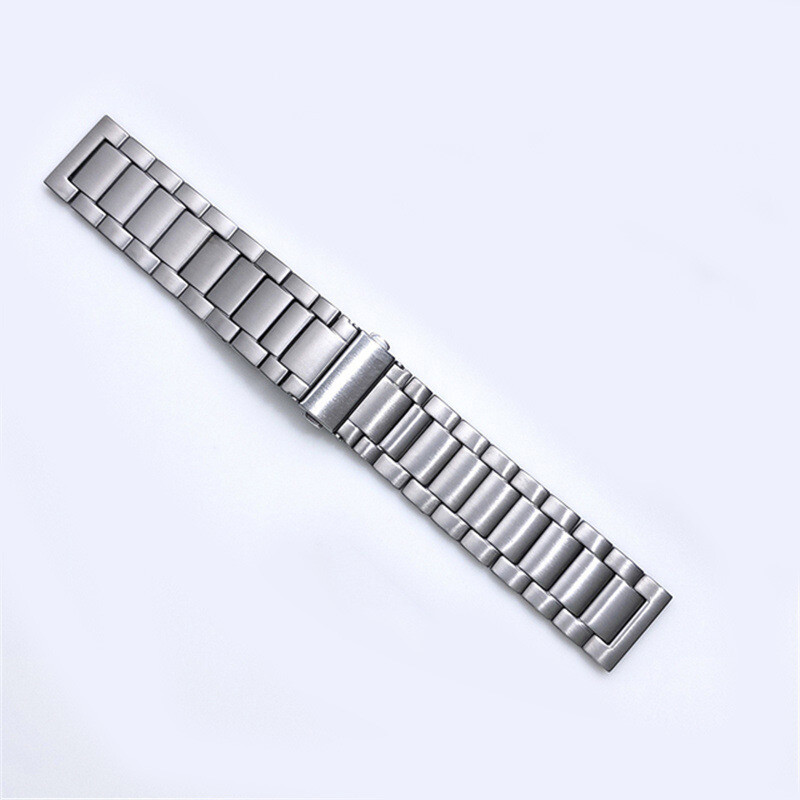 Quality 3 Beads Titanium Alloy Metal Watch Band Strap 16/18/20/22mm ...