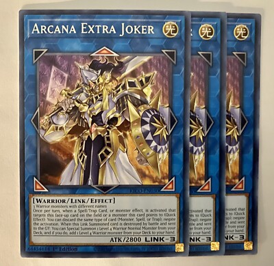 Yugioh! 3x Arcana Extra Joker KICO-EN030 Rare 1st Ed NM | eBay