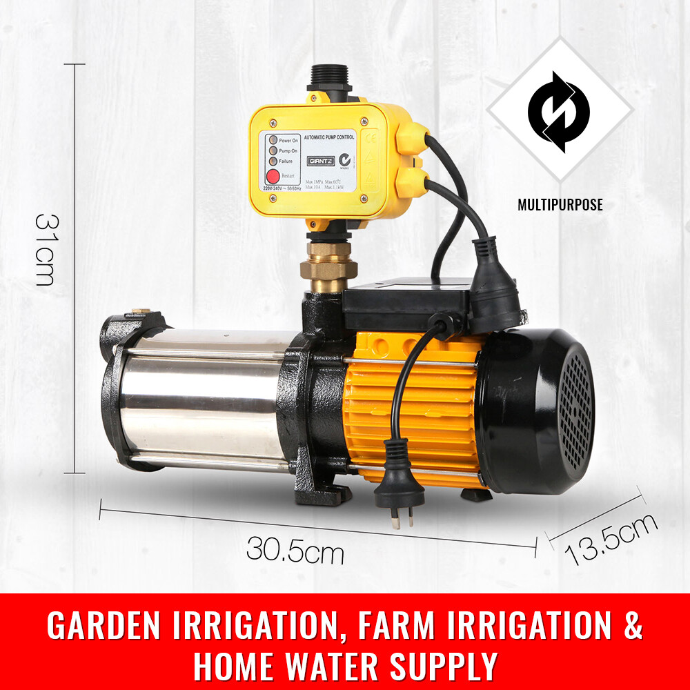 3.5HP Multi Stage Water Pump High Pressure Garden Household Rain Tank ...
