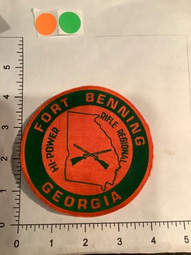 VINTAGE BEAUTIFUL FORT BENNING HIGH POWERED RIFLE MATCH PATCH | eBay
