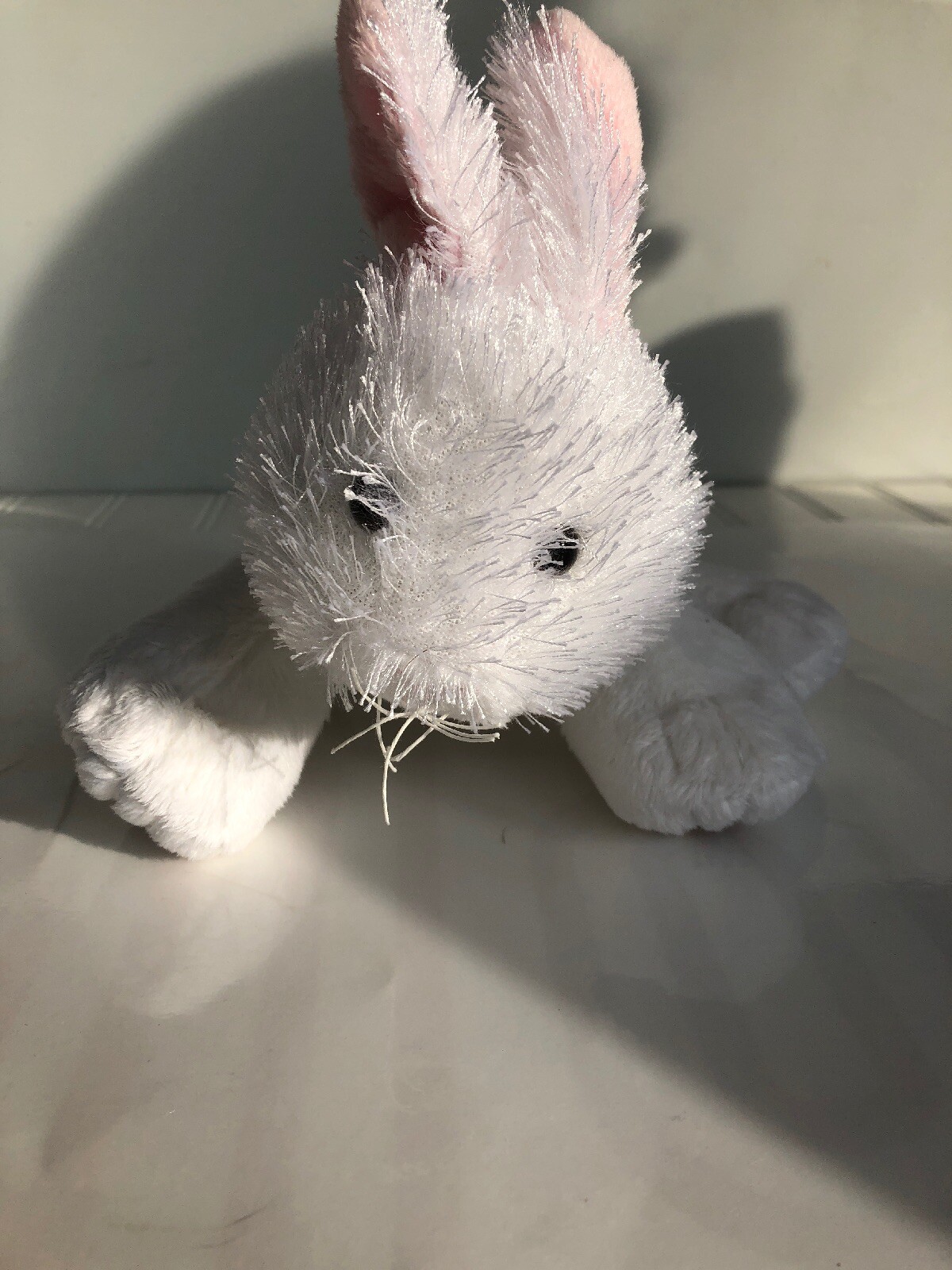 Ganz Webkinz 9" Long White Bunny Rabbit HM078 Plush Stuffed | eBay